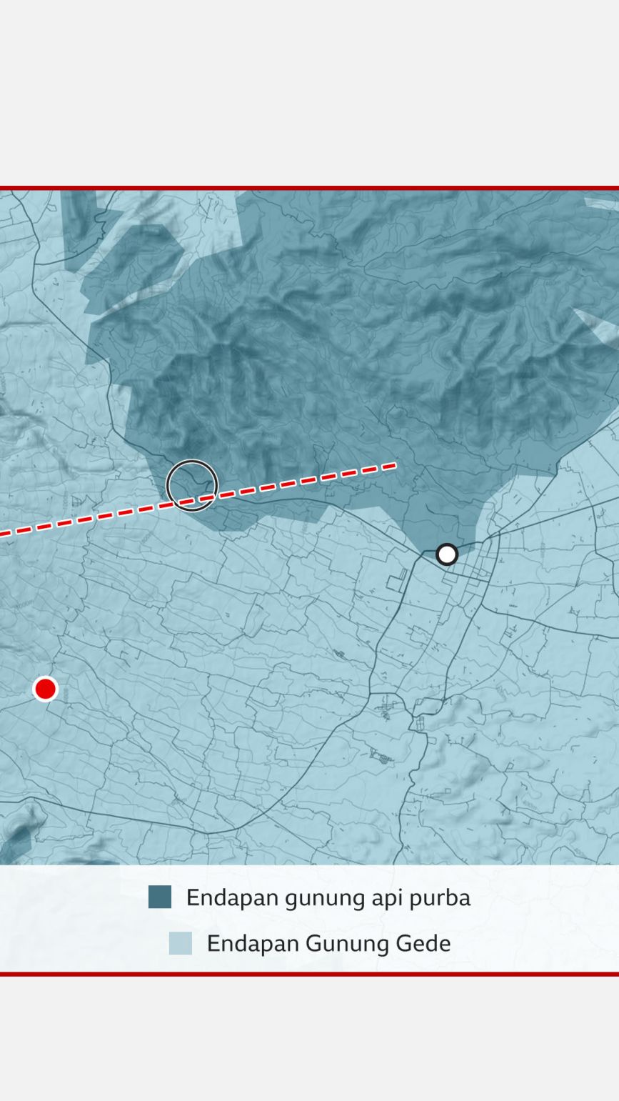 Gempa Cianjur dalam visual: sesar aktif di sekitar permukiman