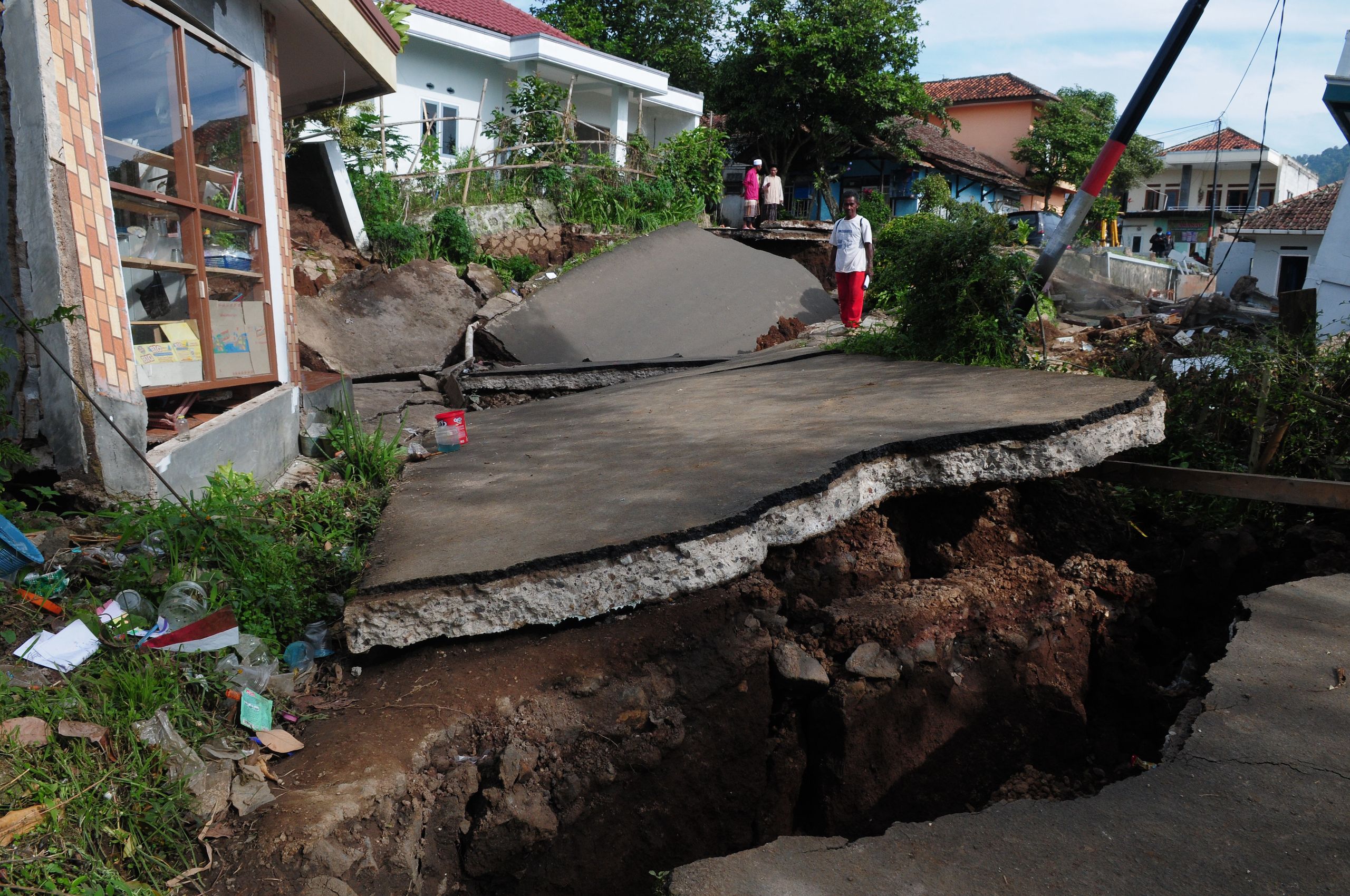 Gempa Cianjur dalam visual: sesar aktif di sekitar permukiman