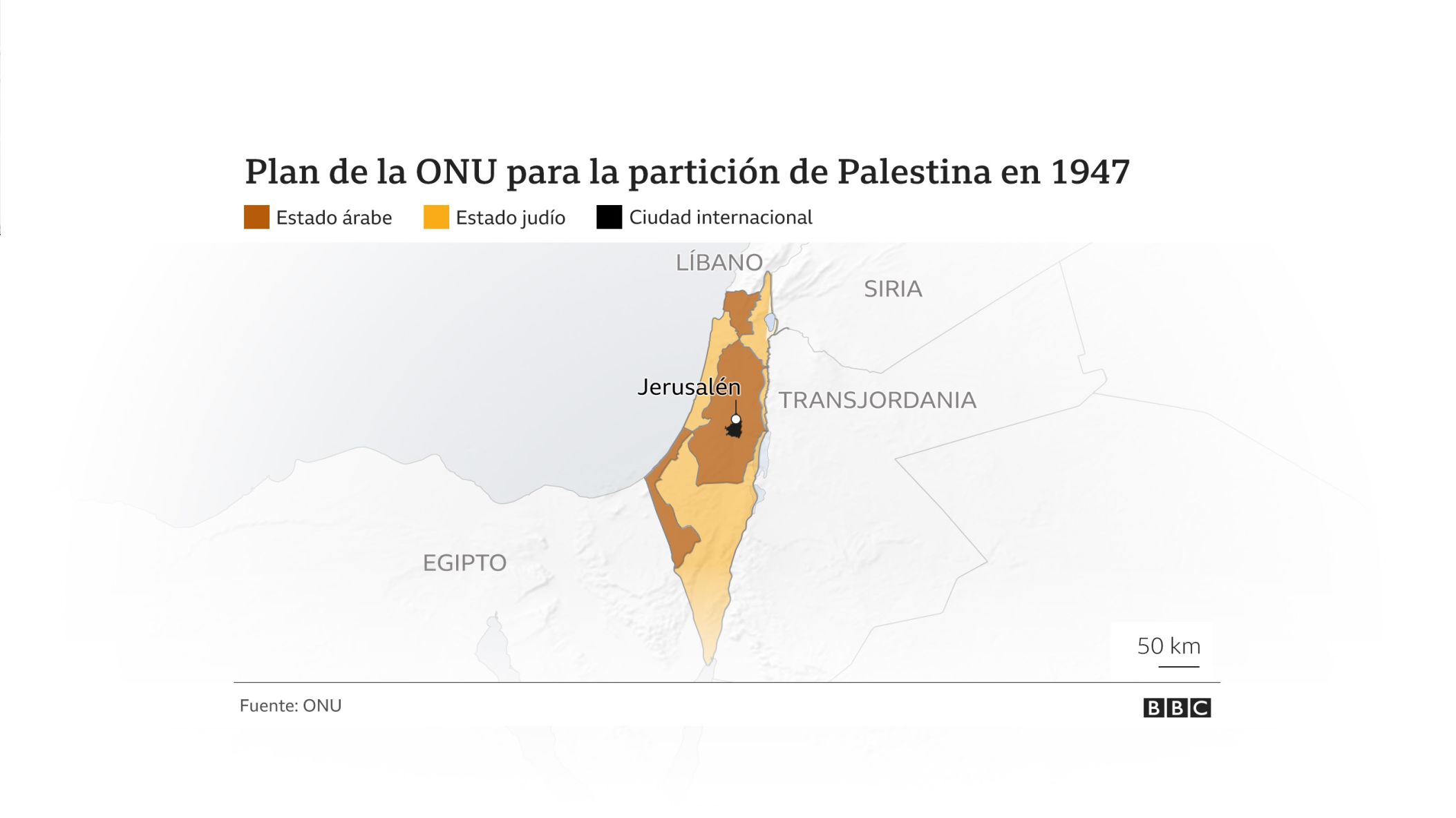 Cómo han cambiado las fronteras de Israel desde su creación hace 75 años