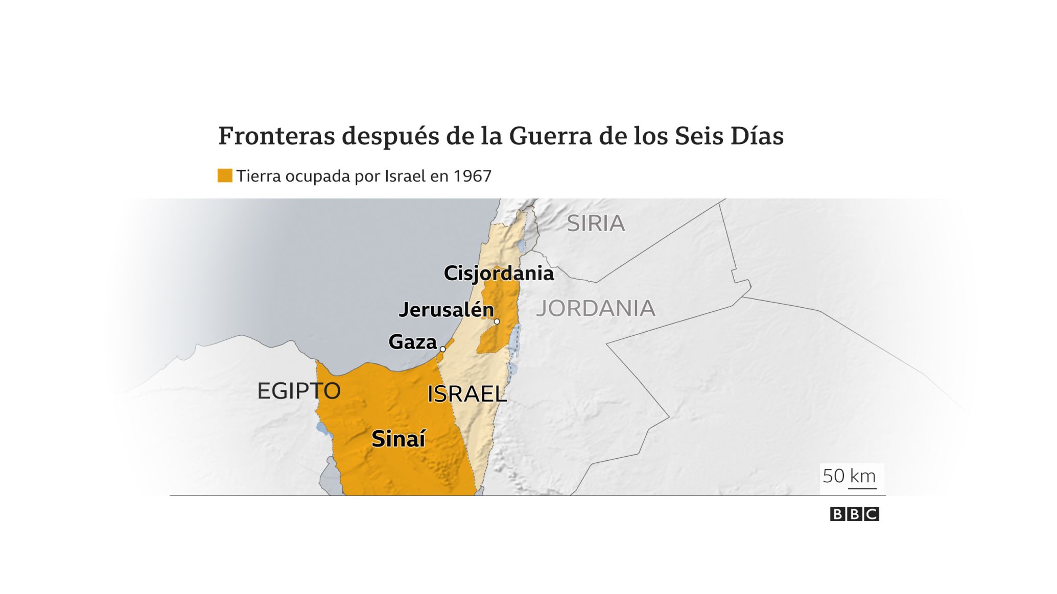Cómo han cambiado las fronteras de Israel desde su creación hace 75 años