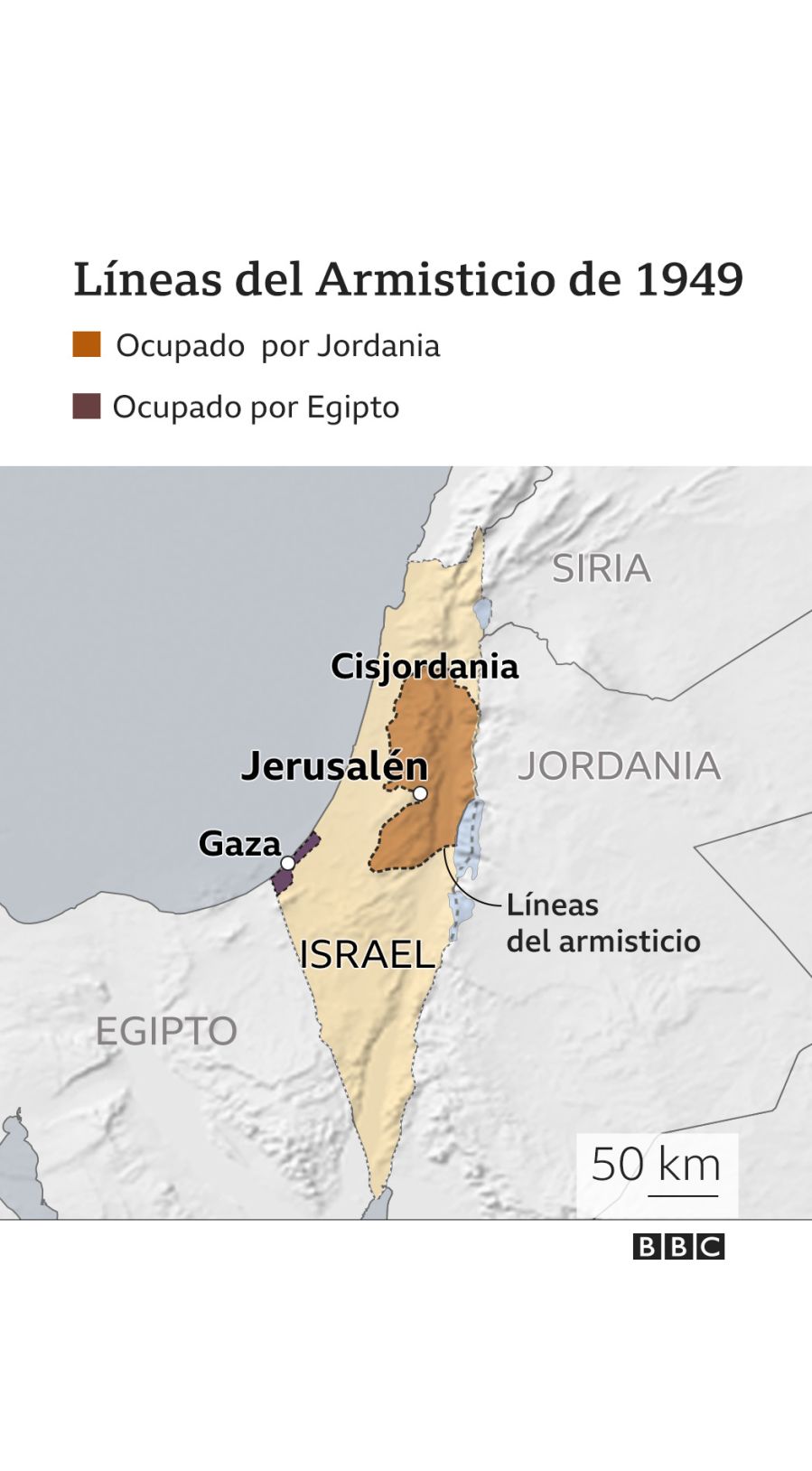 Cómo han cambiado las fronteras de Israel desde su creación hace 75 años