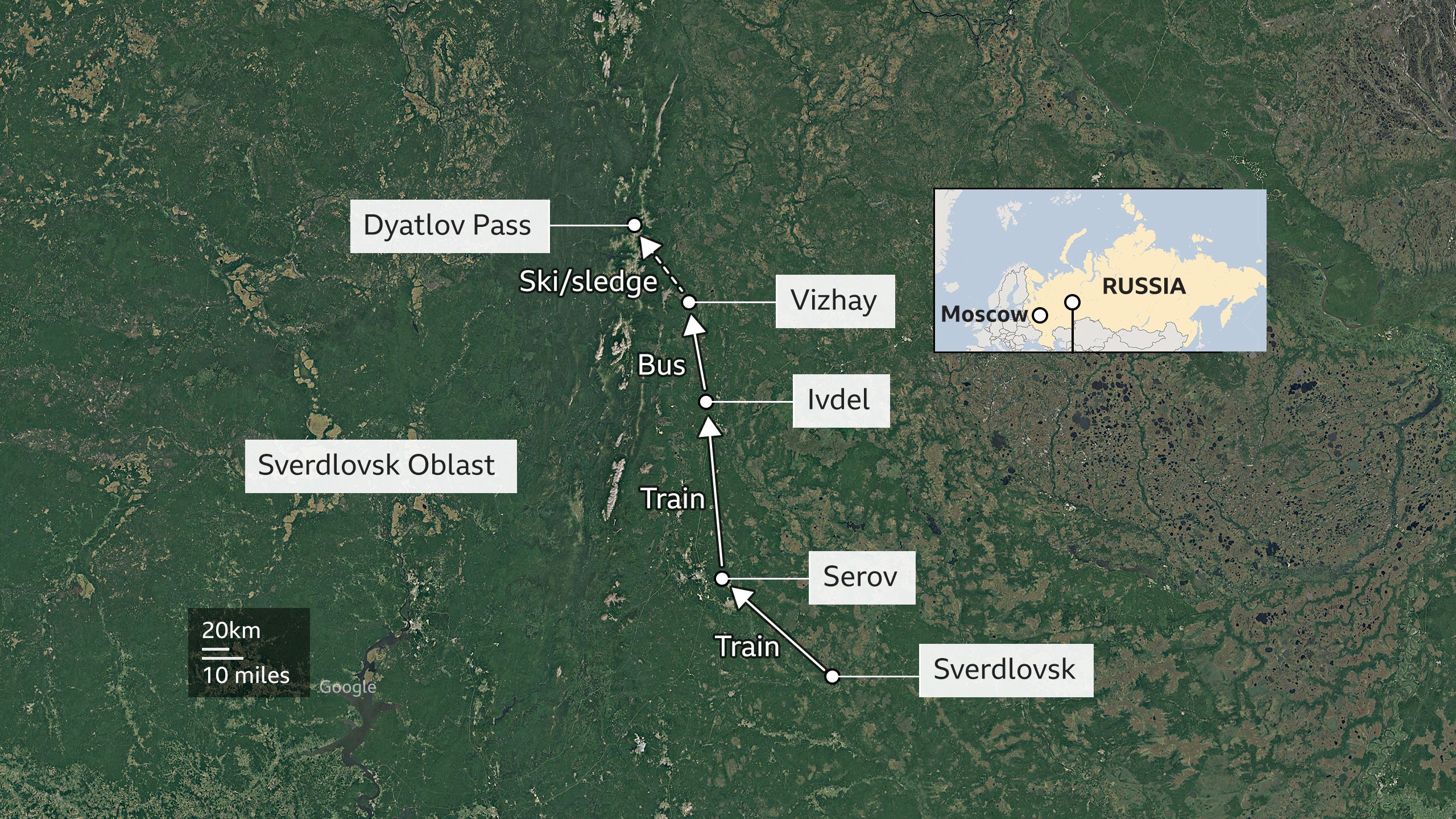 Dyatlov Pass Incident Map Dyatlov Pass Incident Map